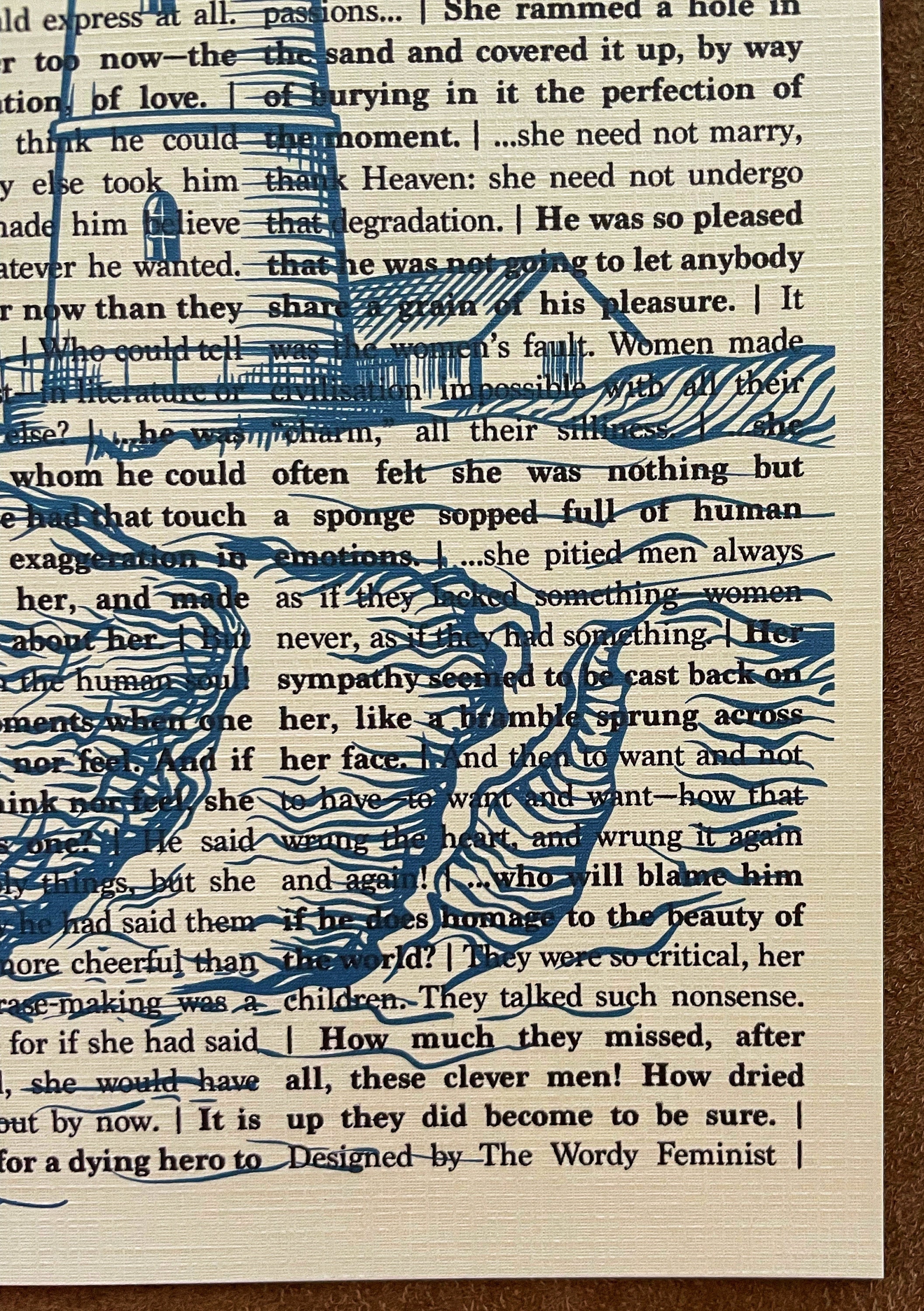 To the Lighthouse by Virginia Woolf Quote Print - Etsy