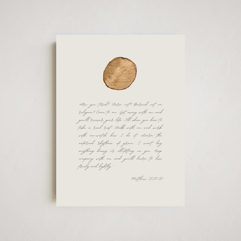 Matthew 11 28 - Etsy