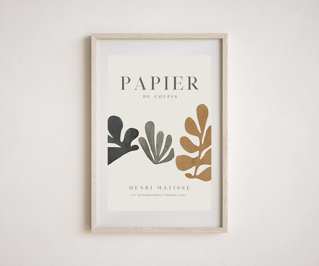 Henri Matisse Papier Modern Minimal Wall Art DIGITAL DOWNLOAD Matisse ...