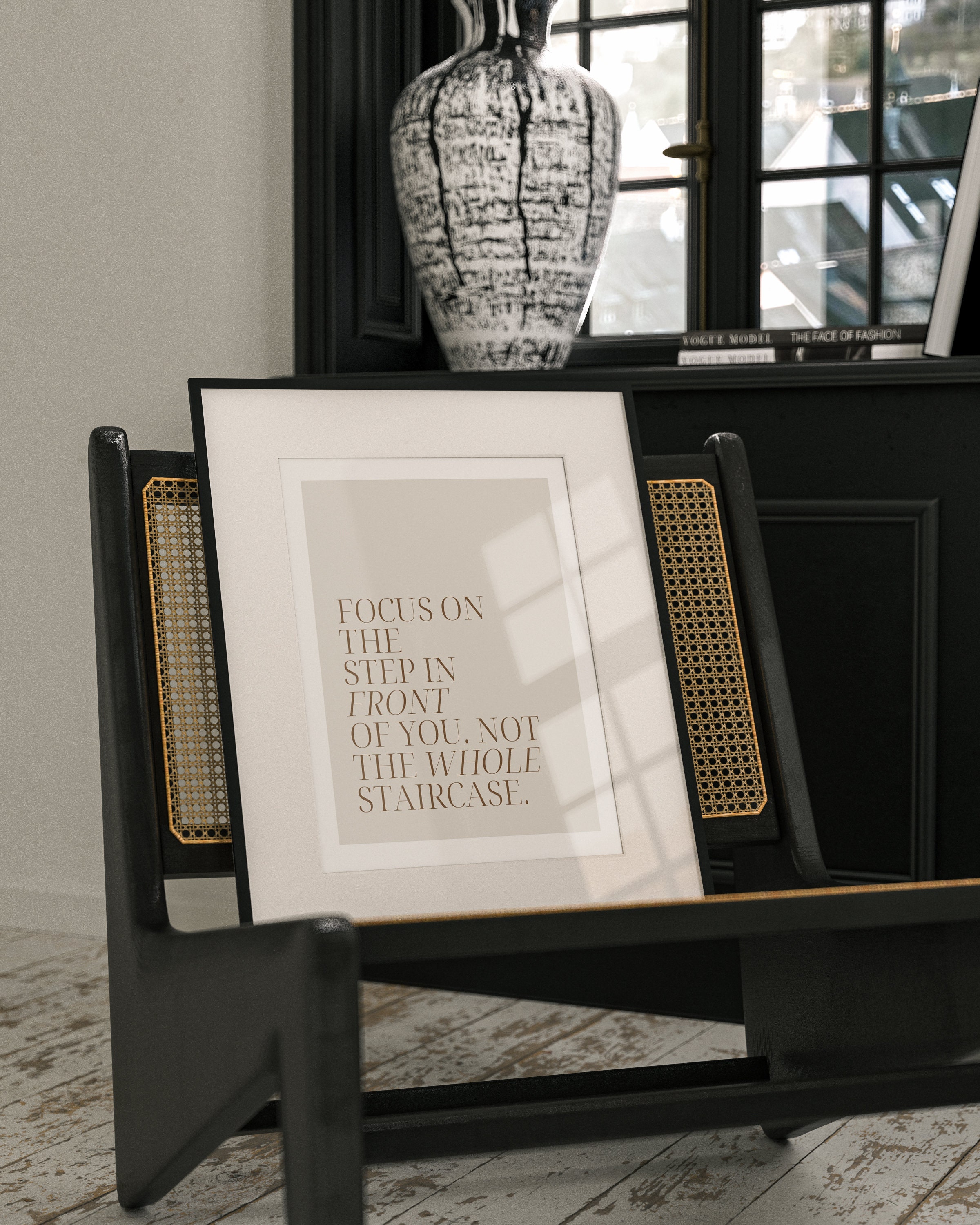 Focus on the Step in Front of You Quote Wall Art Poster Quote Printable ...