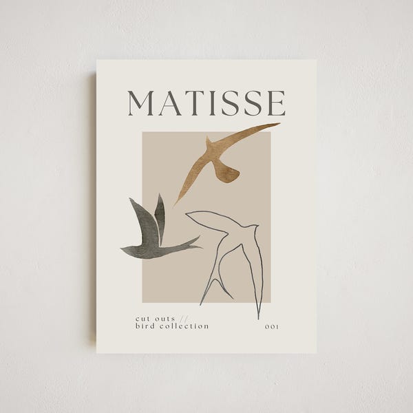 Matisse Birds Print - Etsy