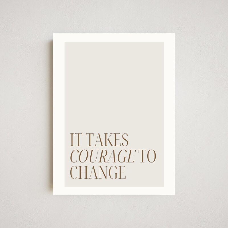Courage Poster - Etsy
