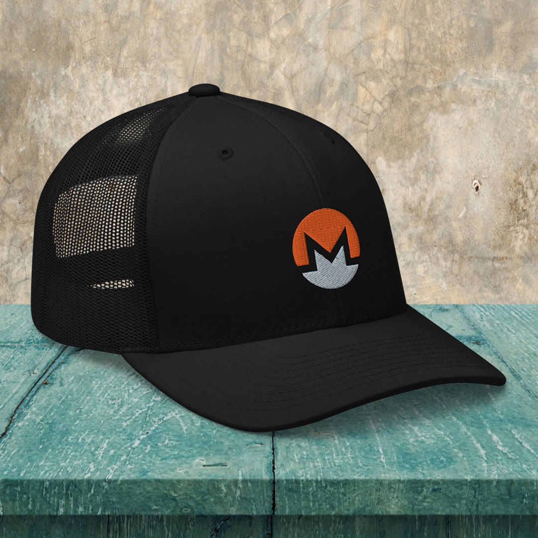 Monero Trucker Cap, XMR Coin Embroidery Crypto Hat, Monero Hodler ...
