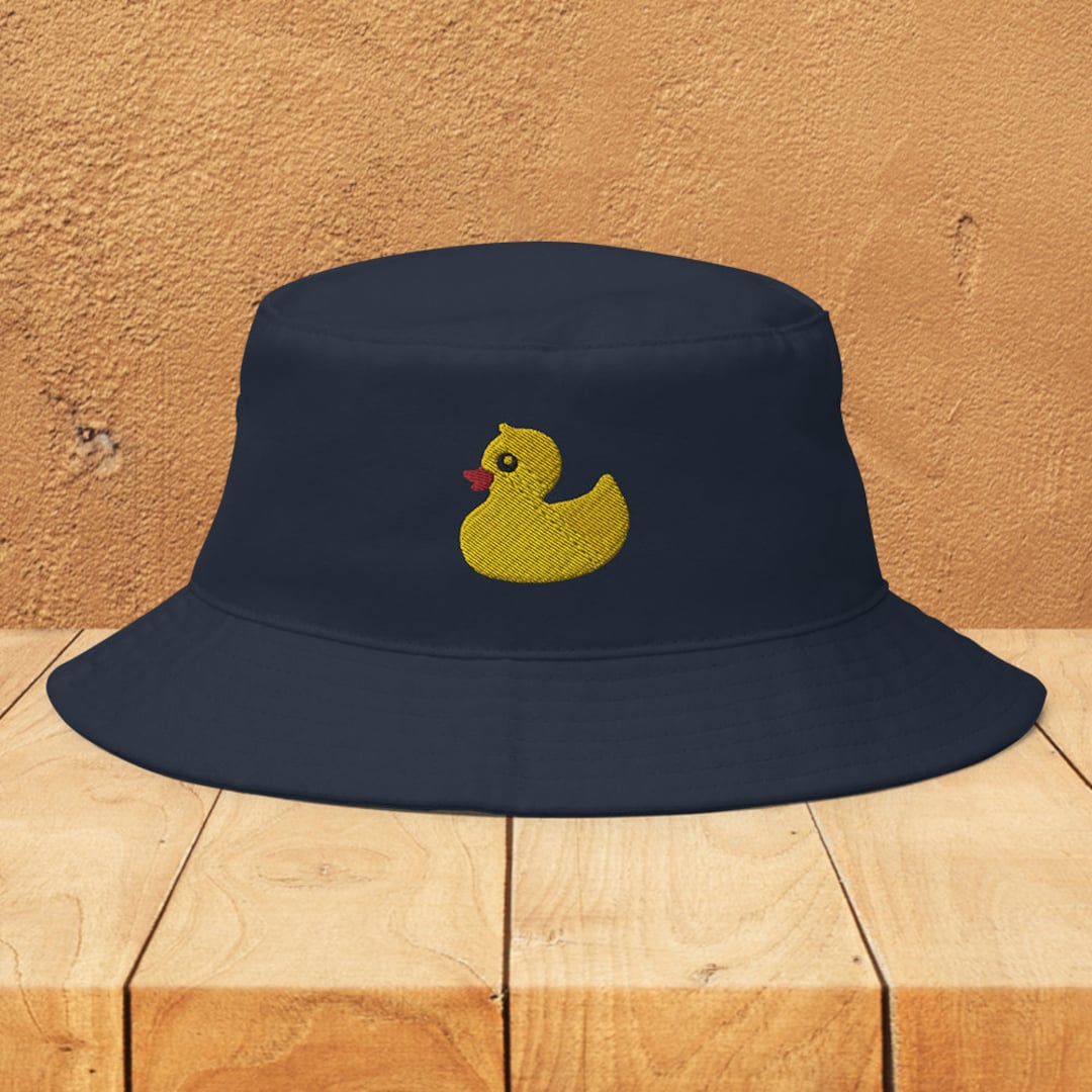 Yellow Ducky Bucket Hat, Rubber Duck Embroidered Hat, for Men, for Men ...