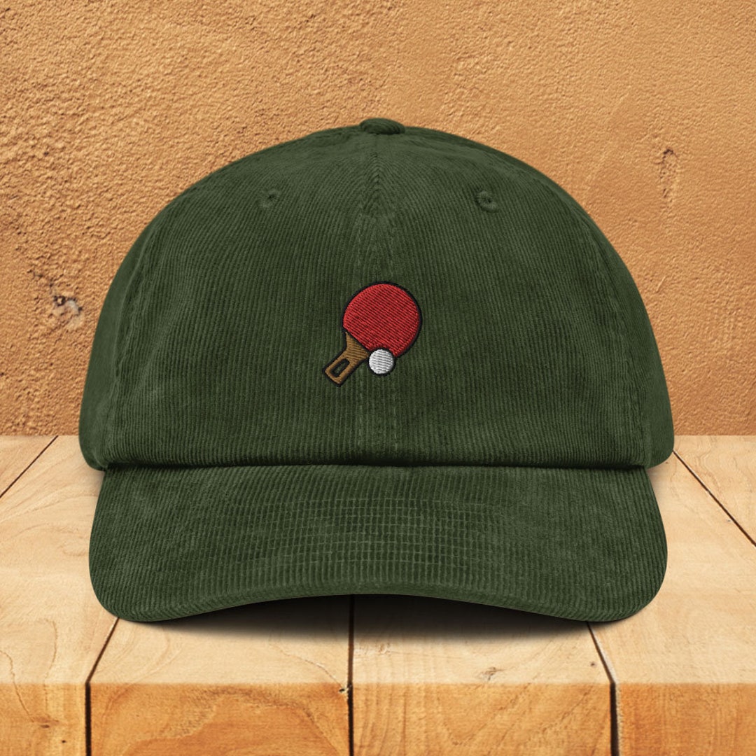 Embroidered Ping Pong Corduroy Dad Hat: Table Tennis Gift - Etsy