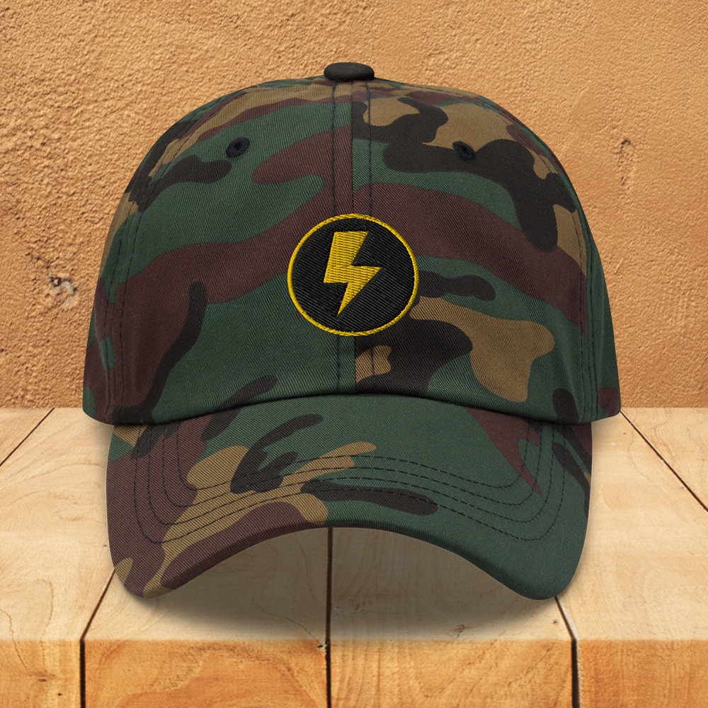 Lightning Bolt Dad Hat Embroidered Lightning Baseball Cap - Etsy