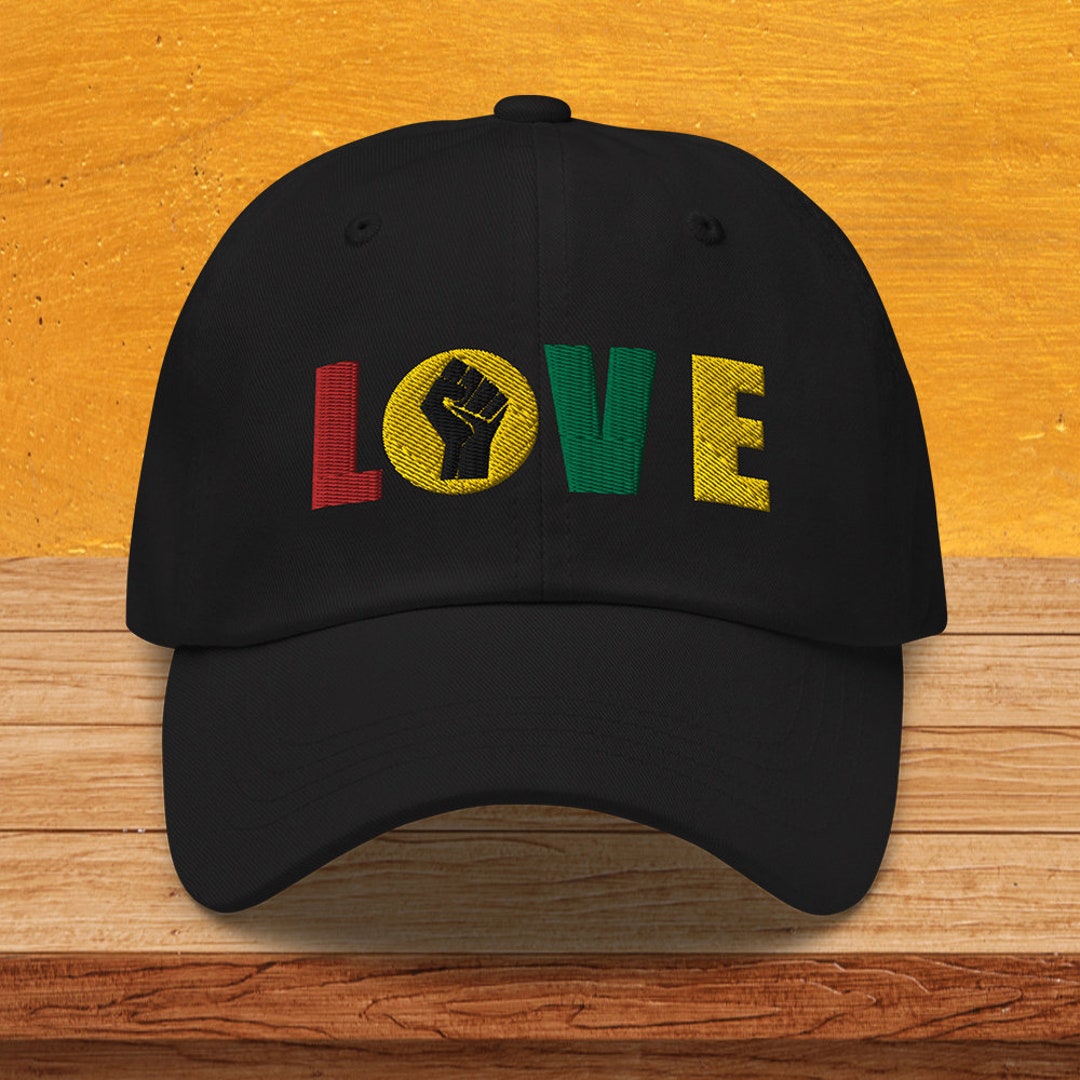 Love Hat, Embroidered Juneteenth Baseball Cap, African American, 1865 ...