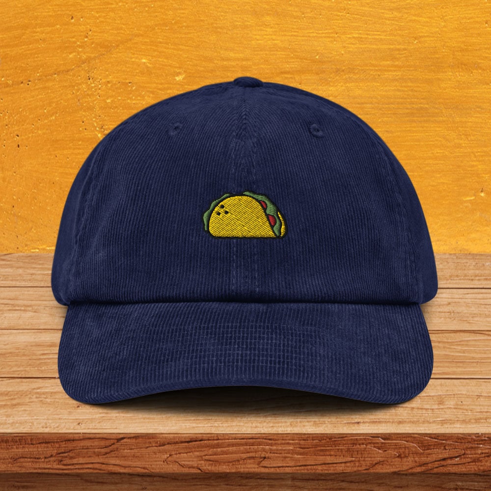 Taco Corduroy Hat Taco Embroidery Dad Cap Taco Lover Gift - Etsy