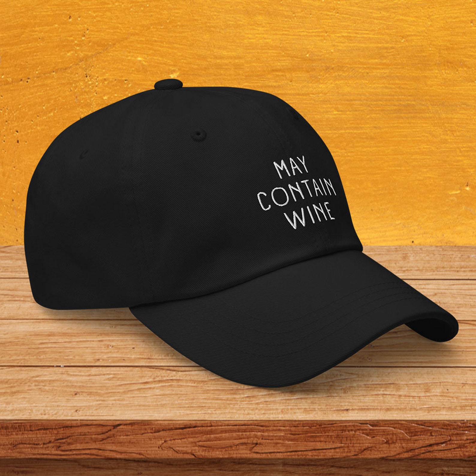 Wine Lover Hat May Contain Wine Embroidery Cap Funny Hats - Etsy