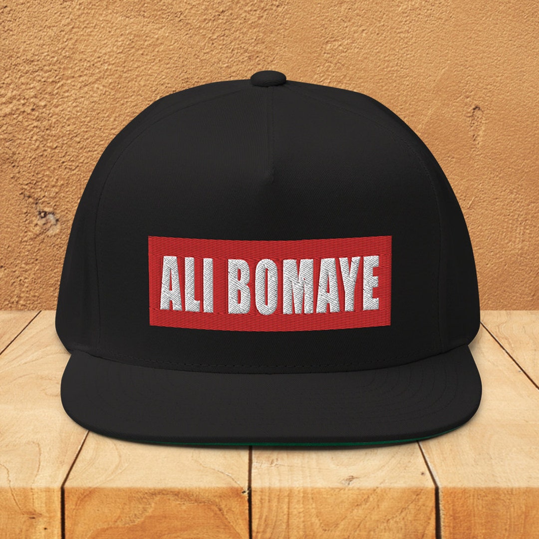 Ali Boma Ye Flat Bill Cap, Embroidered 5 Panel Cap, Muhammad Ali Boxing ...