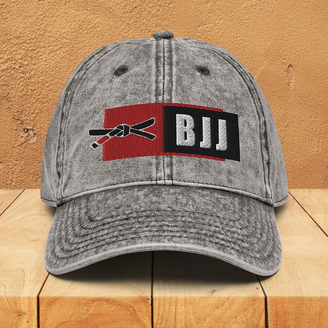 BJJ Black Belt Vintage Cap: Embroidered Jiu-jitsu Master Hat - Etsy