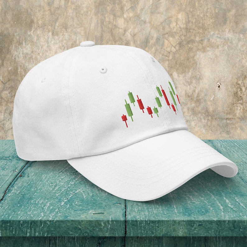 Candlestick Pattern Embroidered Baseball Cap - Crypto Trader Gift - Etsy UK