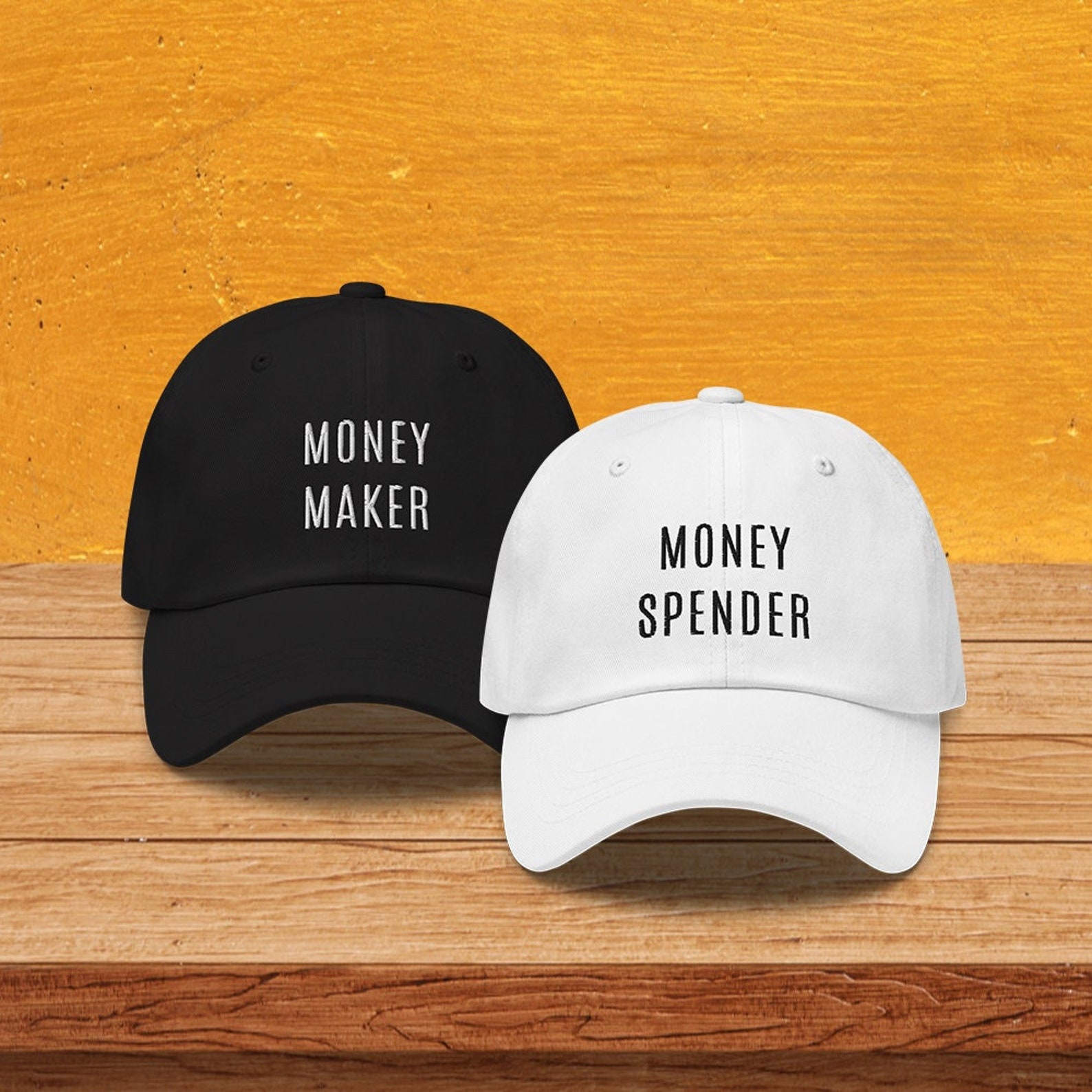 Funny Couple Hats, Embroidered Couple Matching Dad Caps, Maker Maker ...