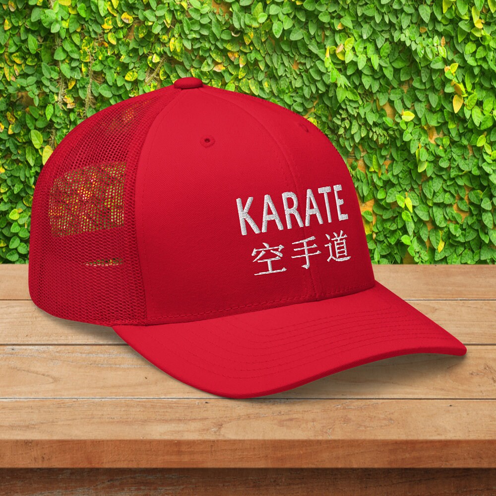 Karate Trucker Cap, Embroidered Karate Hat Retro Style, Martial Arts ...