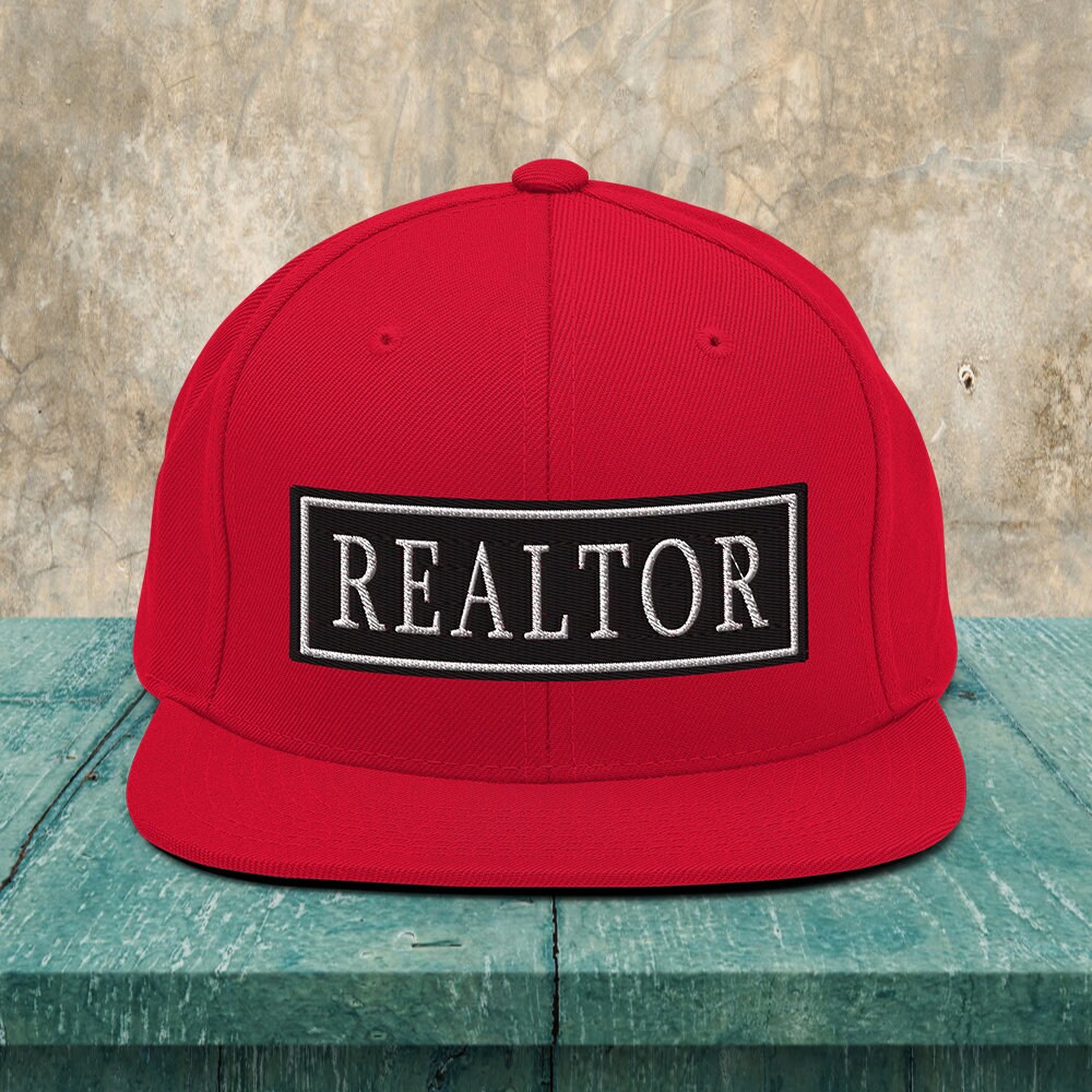 Realtor Classic Snapback Hat Embroidered Baseball Cap Real - Etsy