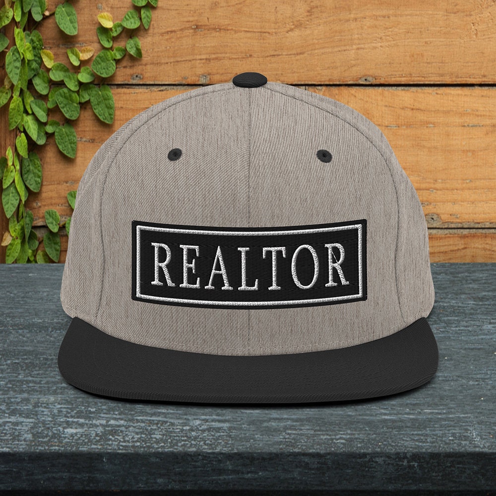 Realtor Classic Snapback Hat Embroidered Baseball Cap Real - Etsy