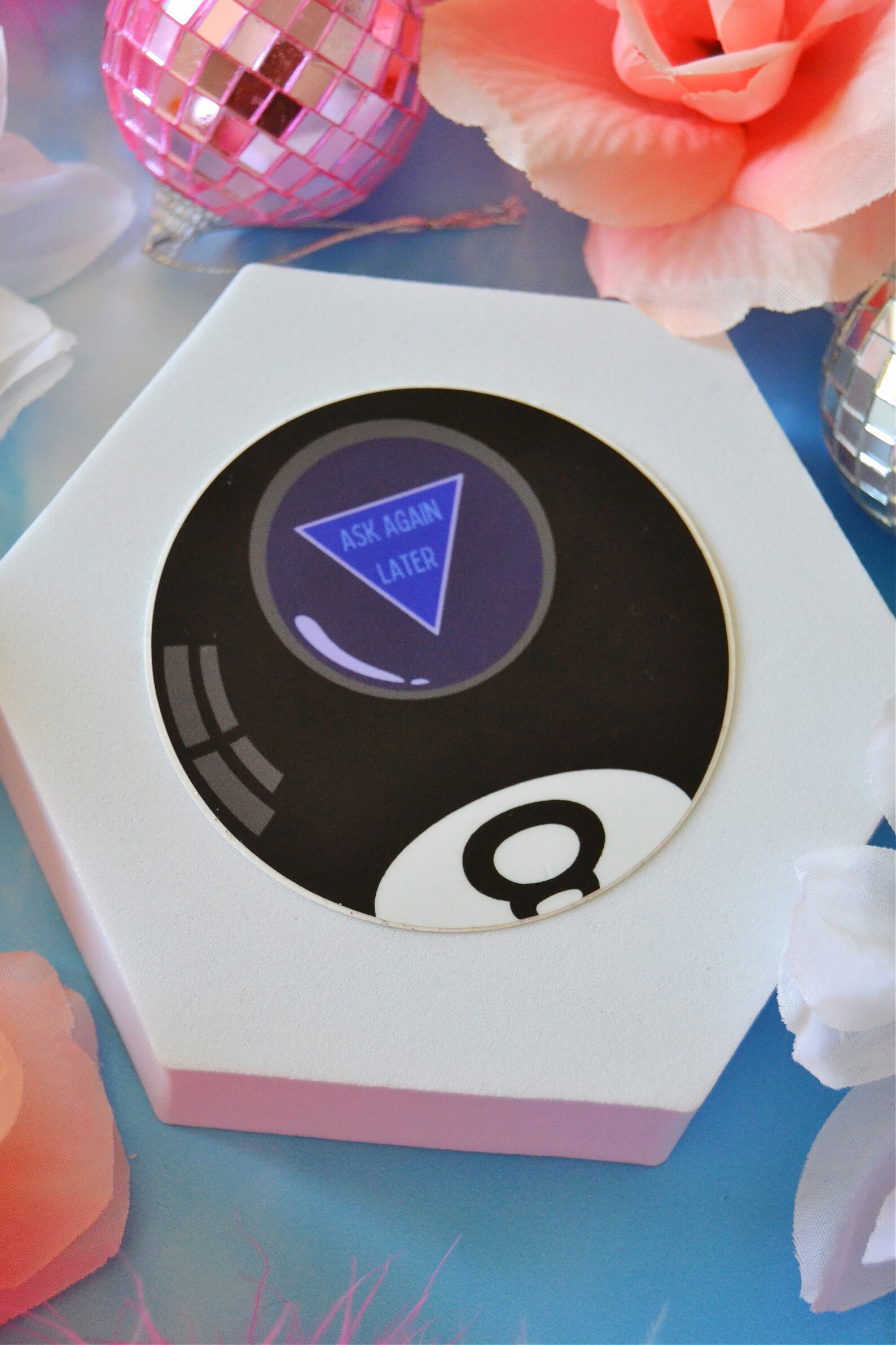 Vinyl Magic 8 Ball 90s Mystical Ask Again Later Nostalgic Toy - Etsy