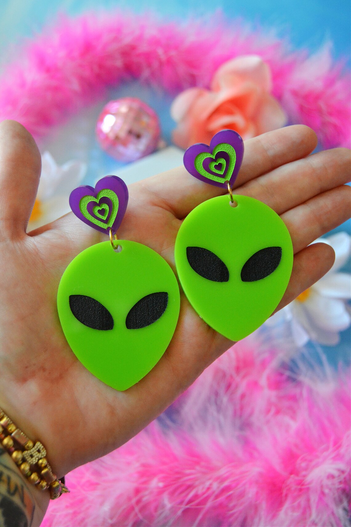 Acrylic Alien Cutie Y2K Space Babe Celestial Outerspace - Etsy