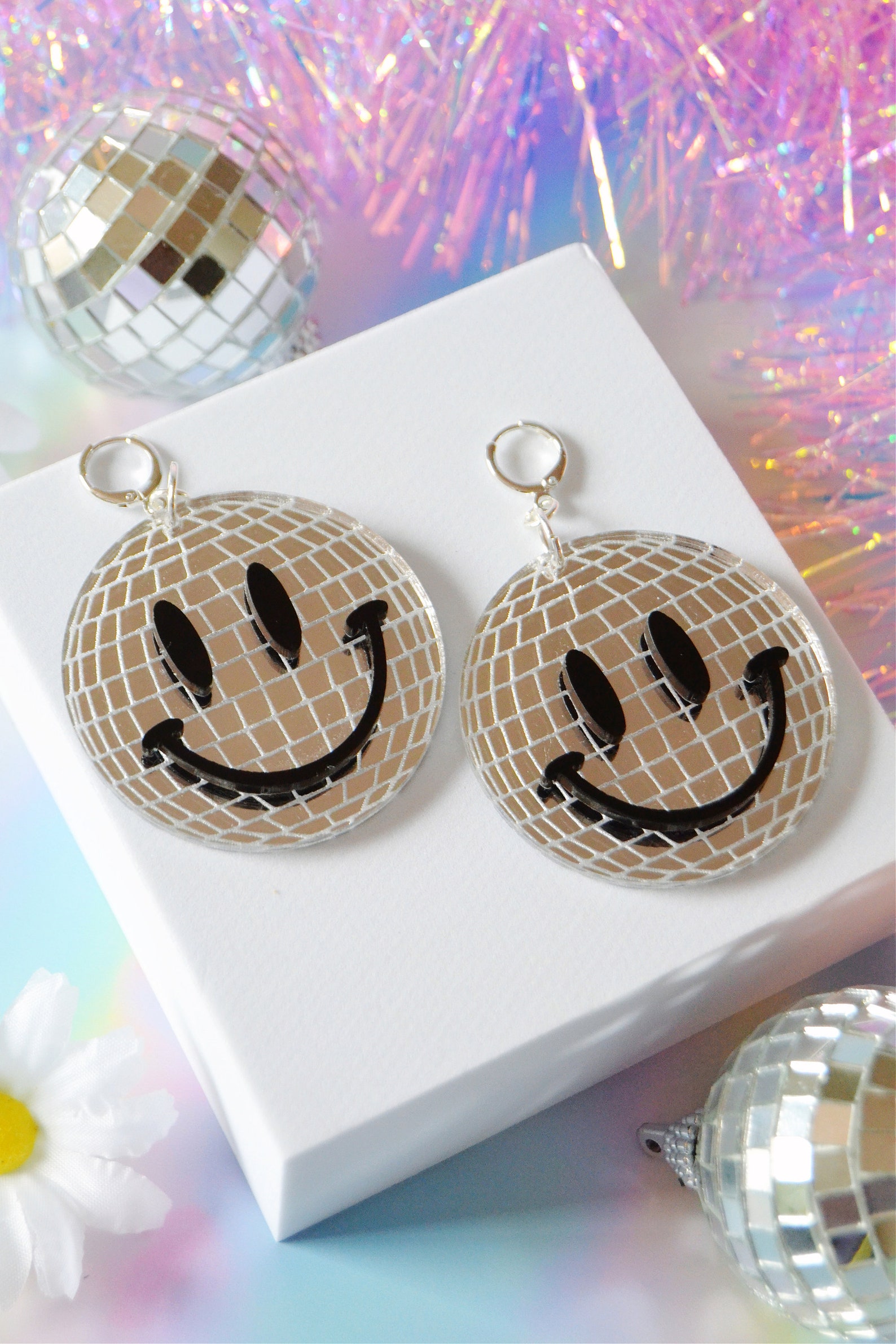 Acrylic Disco Smiley Happy Face Groovy 70s Retro Dancing Queen - Etsy