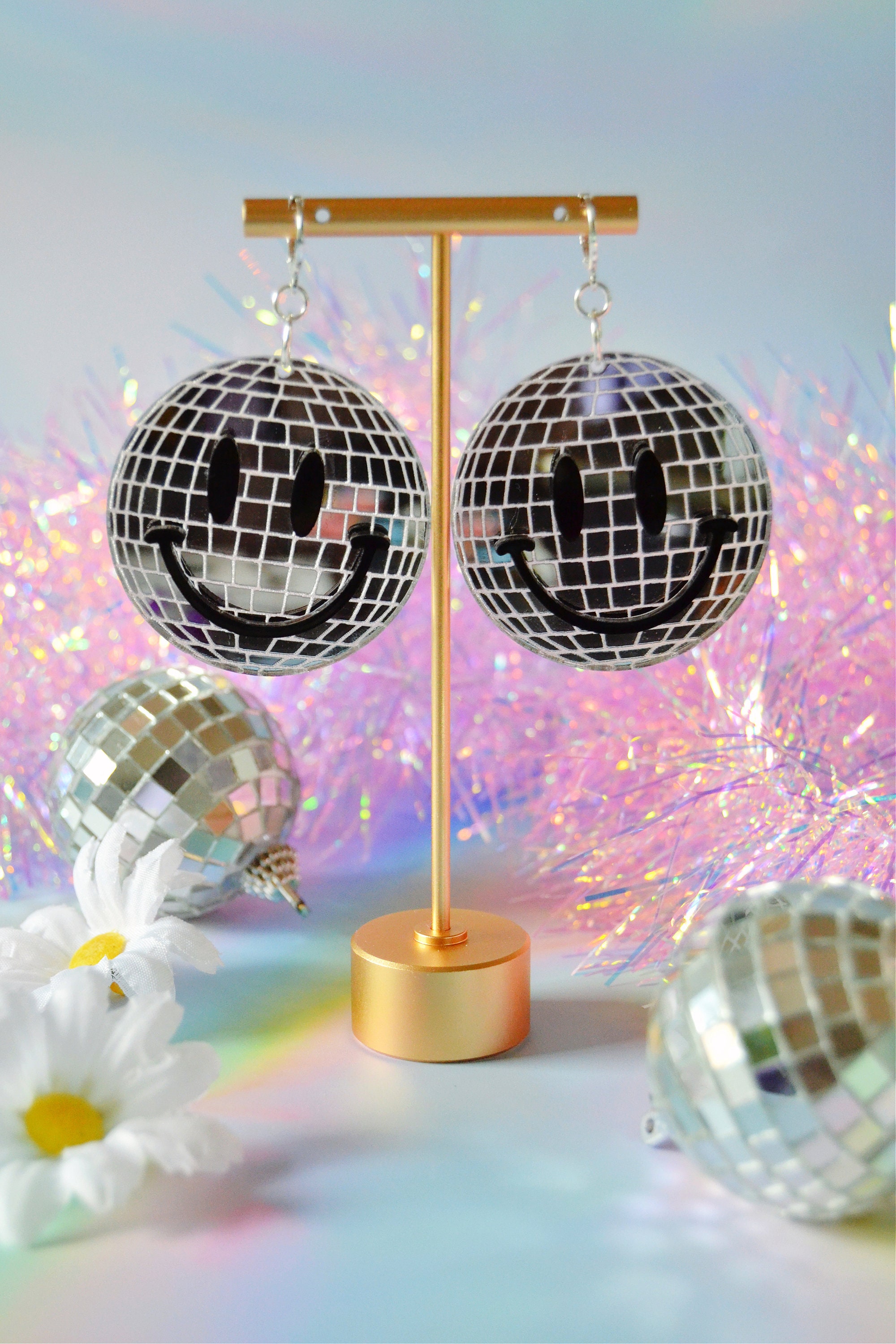 Acrylic Disco Smiley Happy Face Groovy 70s Retro Dancing Queen - Etsy