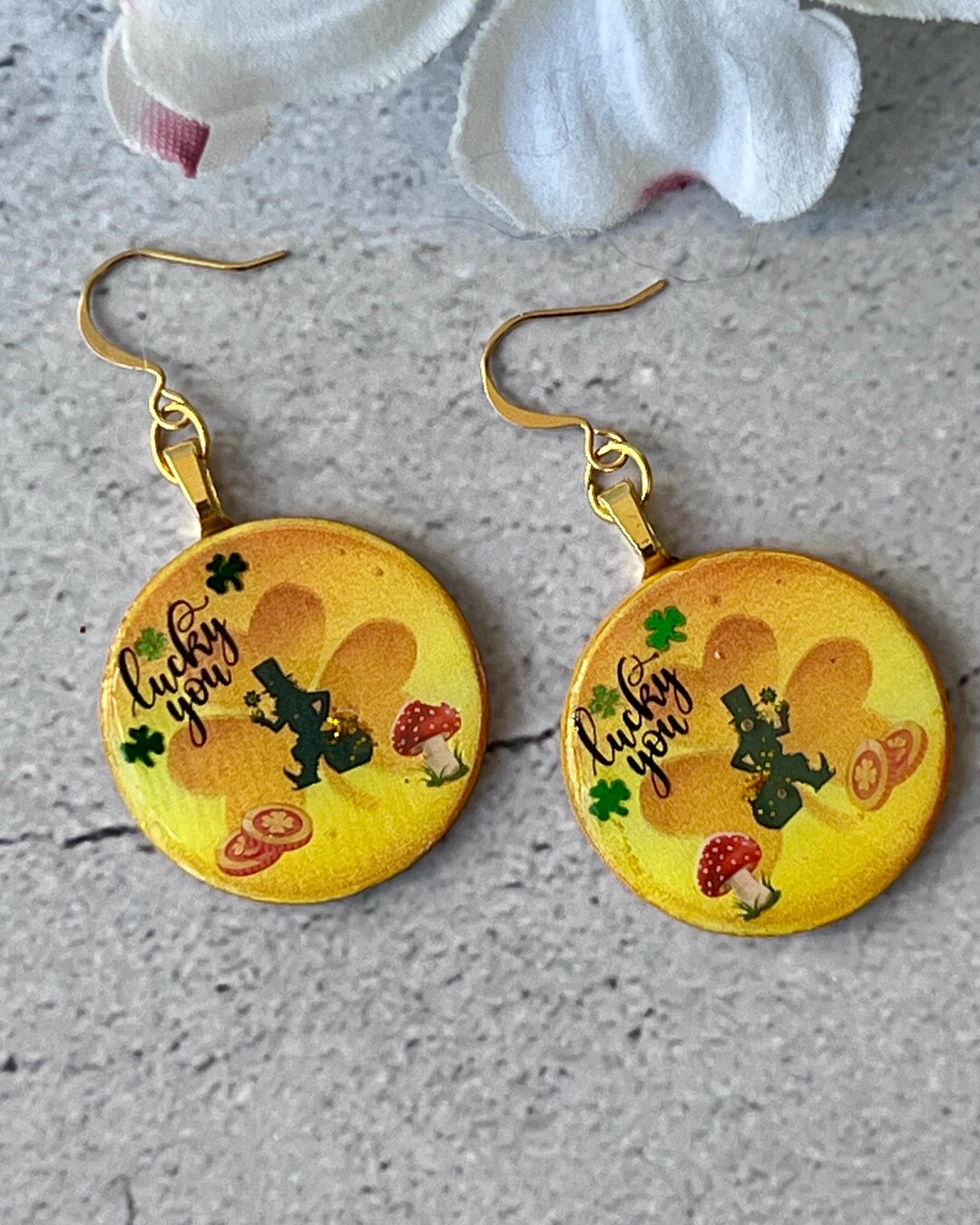 Lucky Gold Coin for St Patrick's Day Gold Hypoallergenic Partially Hand ...