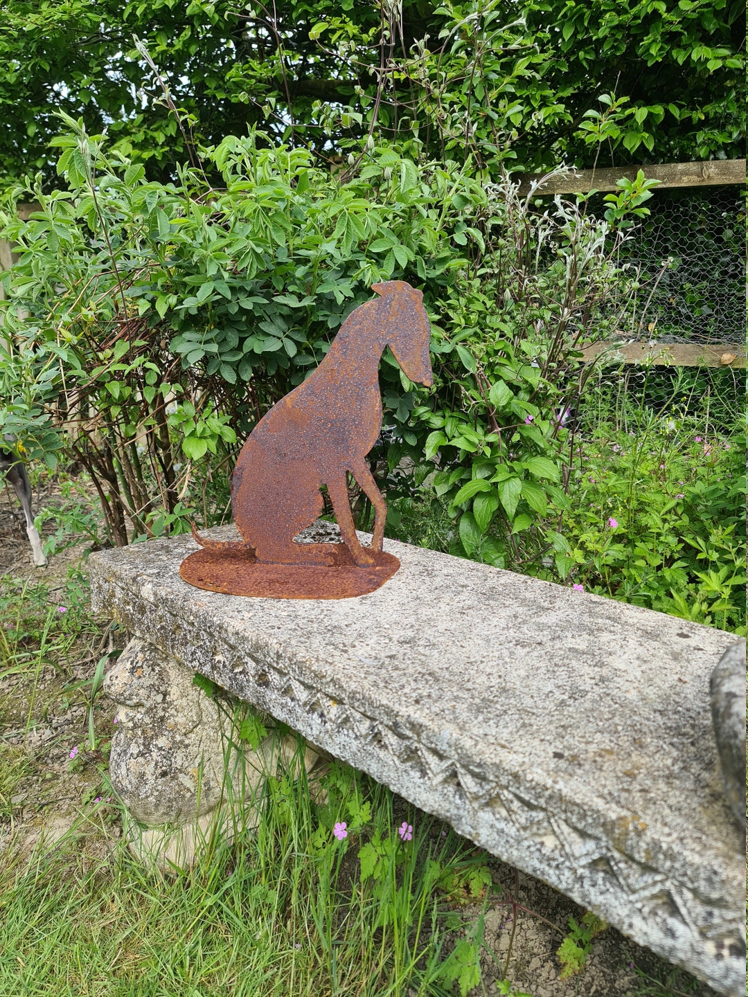 Metal Whippet/italian Greyhound Garden Ornament - Etsy