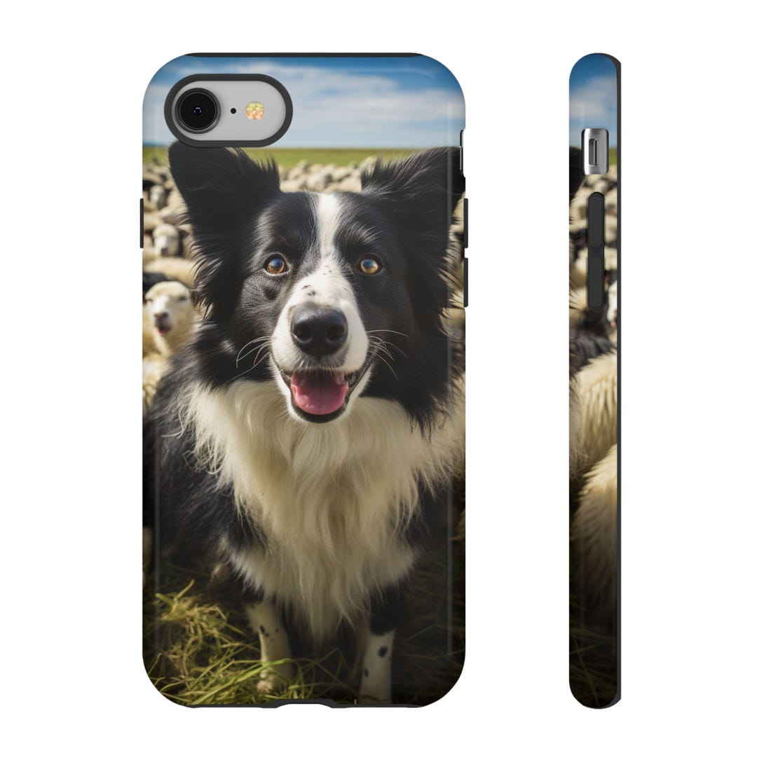 Border Collie Sheep Dog Phone Case Protector Cover iPhone Samsung 8 9 ...