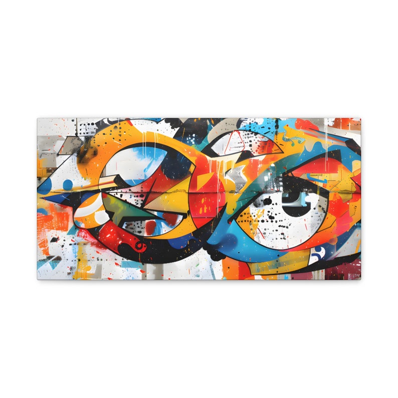 Graffiti Wall Art Canvas Print - Etsy