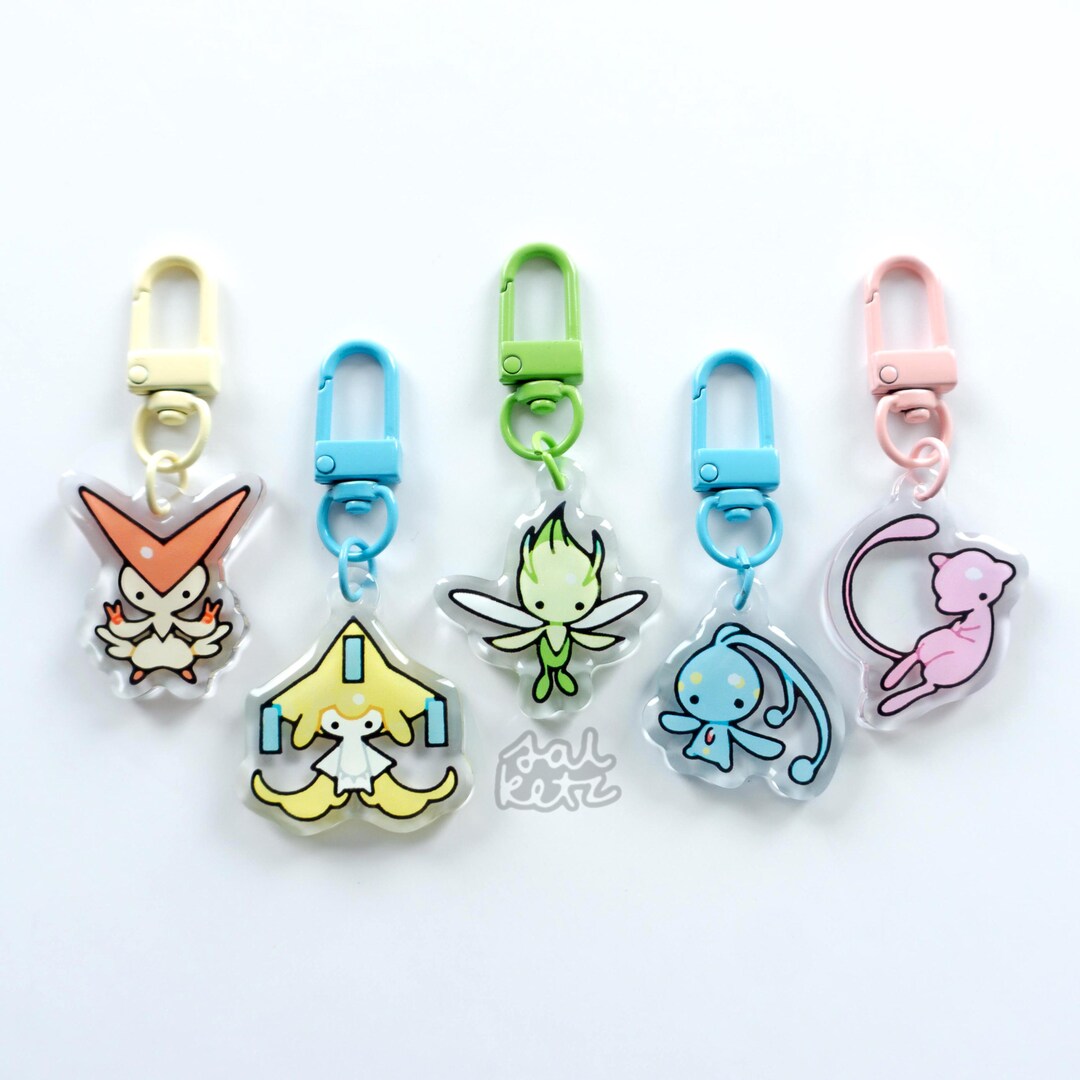 Small Mythical Creature Acrylic Keychains | 1.25 Inches, Double-sided ...