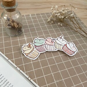 Cat Cupcakes Sticker Pack: Weatherproof Stickers Sticker Pack Cupcake ...