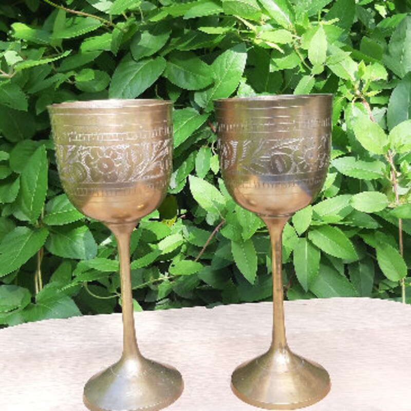 Brass Goblet - Etsy