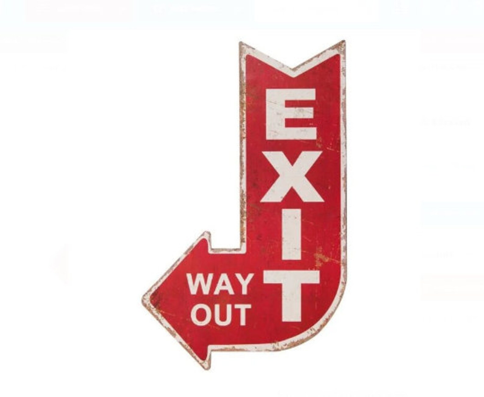 Red Arrow Exit Sign Exit Way Out Sign Wooden Exit Sign Bar - Etsy