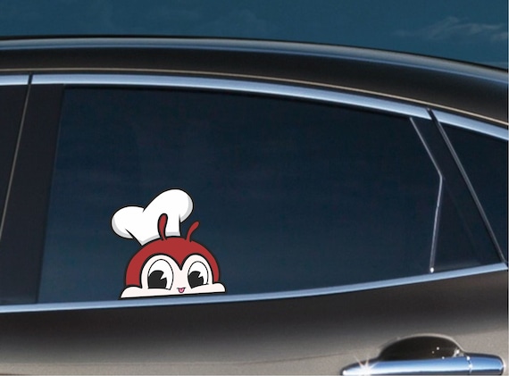 Cute Jollibee Peeking Vinyl Decal Stickers Anime Meme Filipino | Etsy