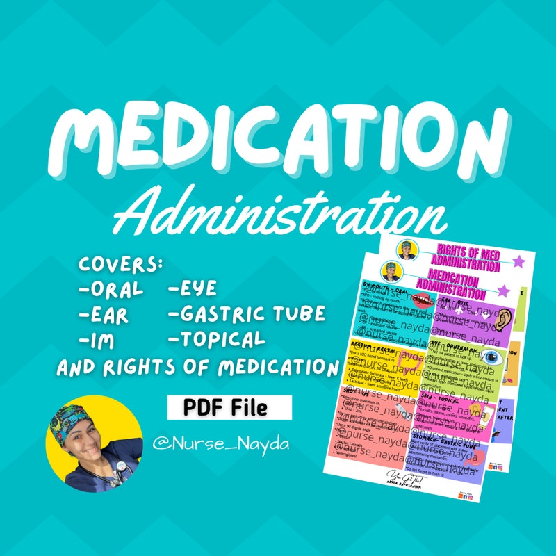 Medication Teaching Template - Etsy