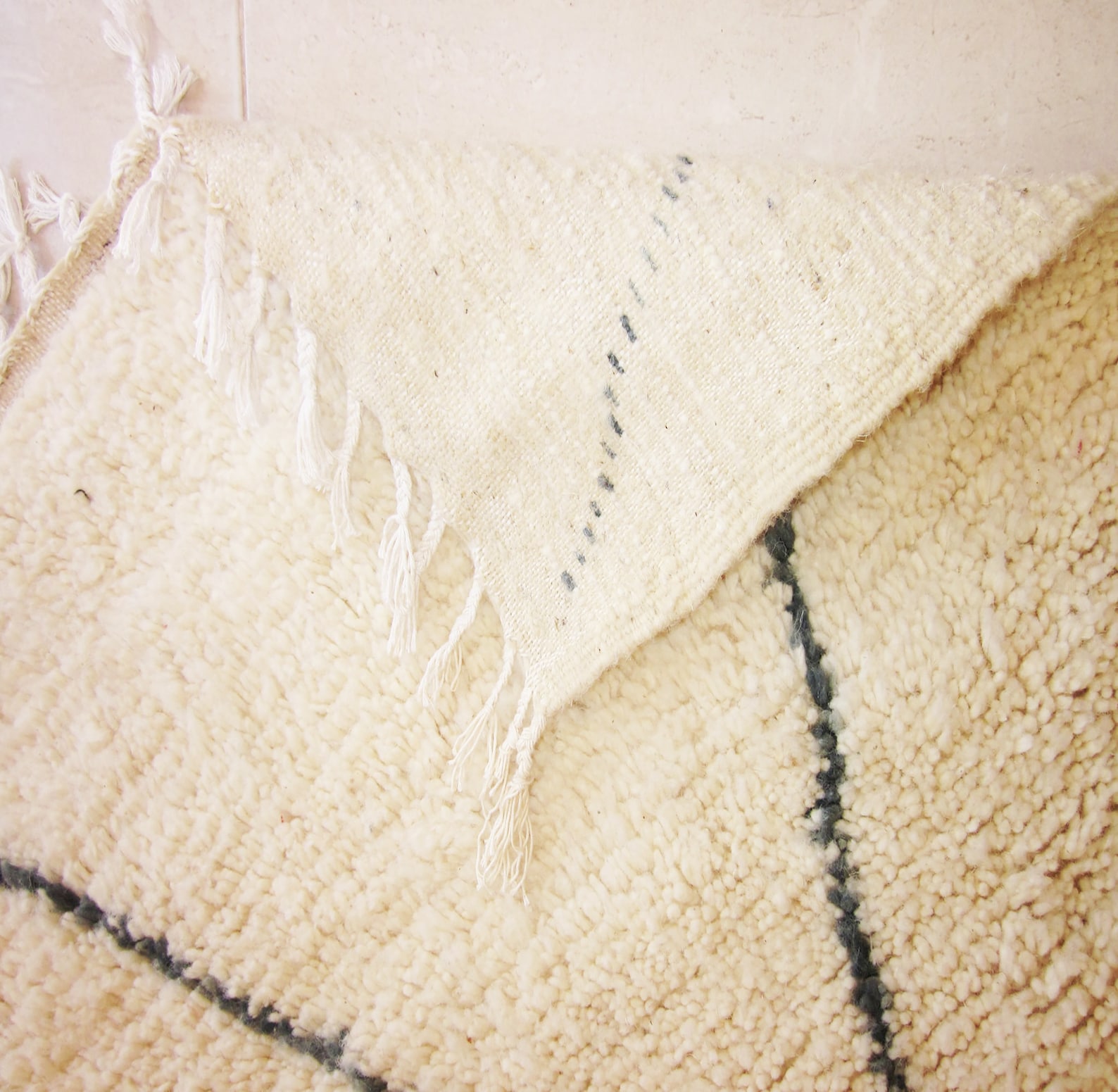 Berber Diamond Rug, Black and White Rug, Beni Ourain Carpet ...