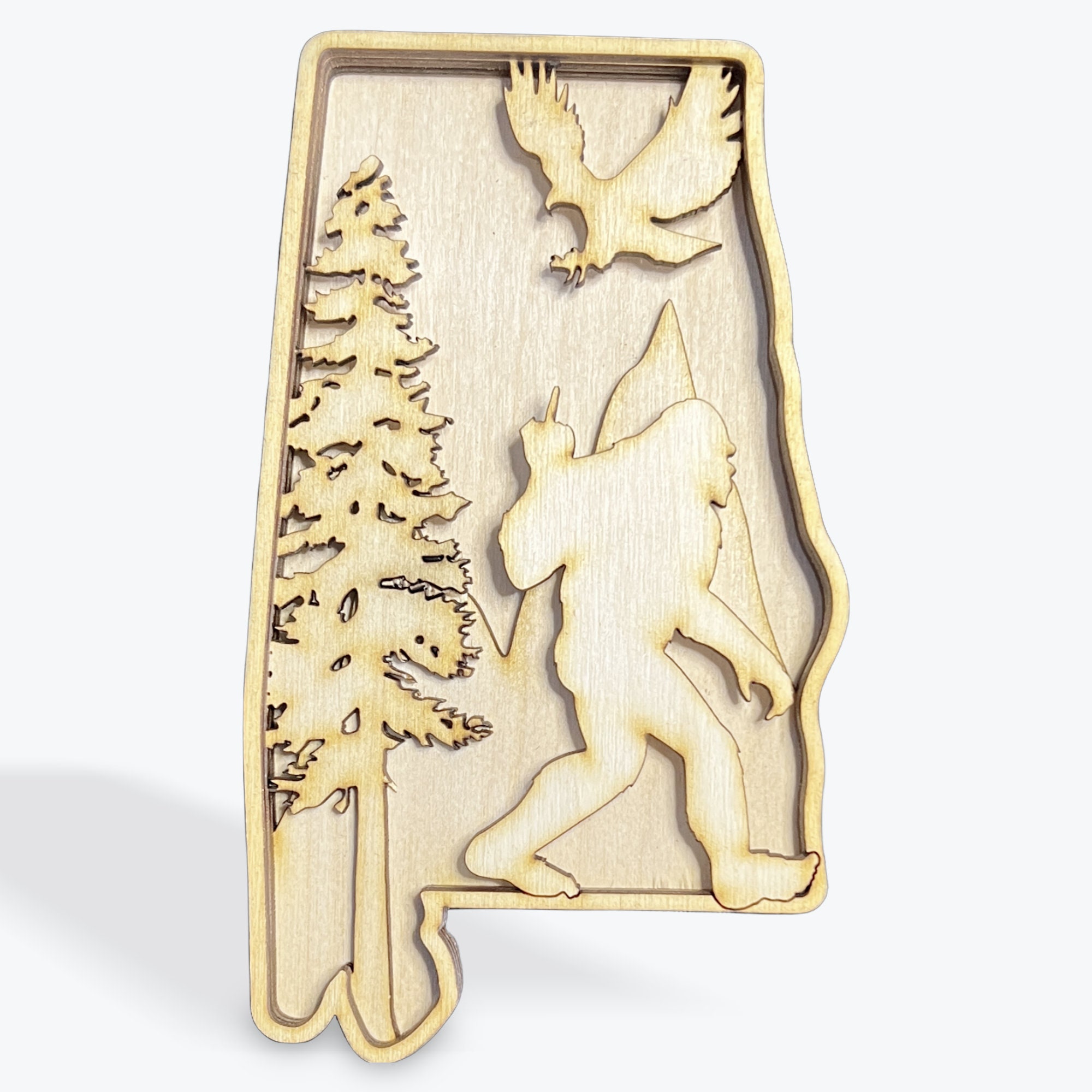Alabama Bigfoot SVG Digital Download, Glowforge, Laser Cut File ...
