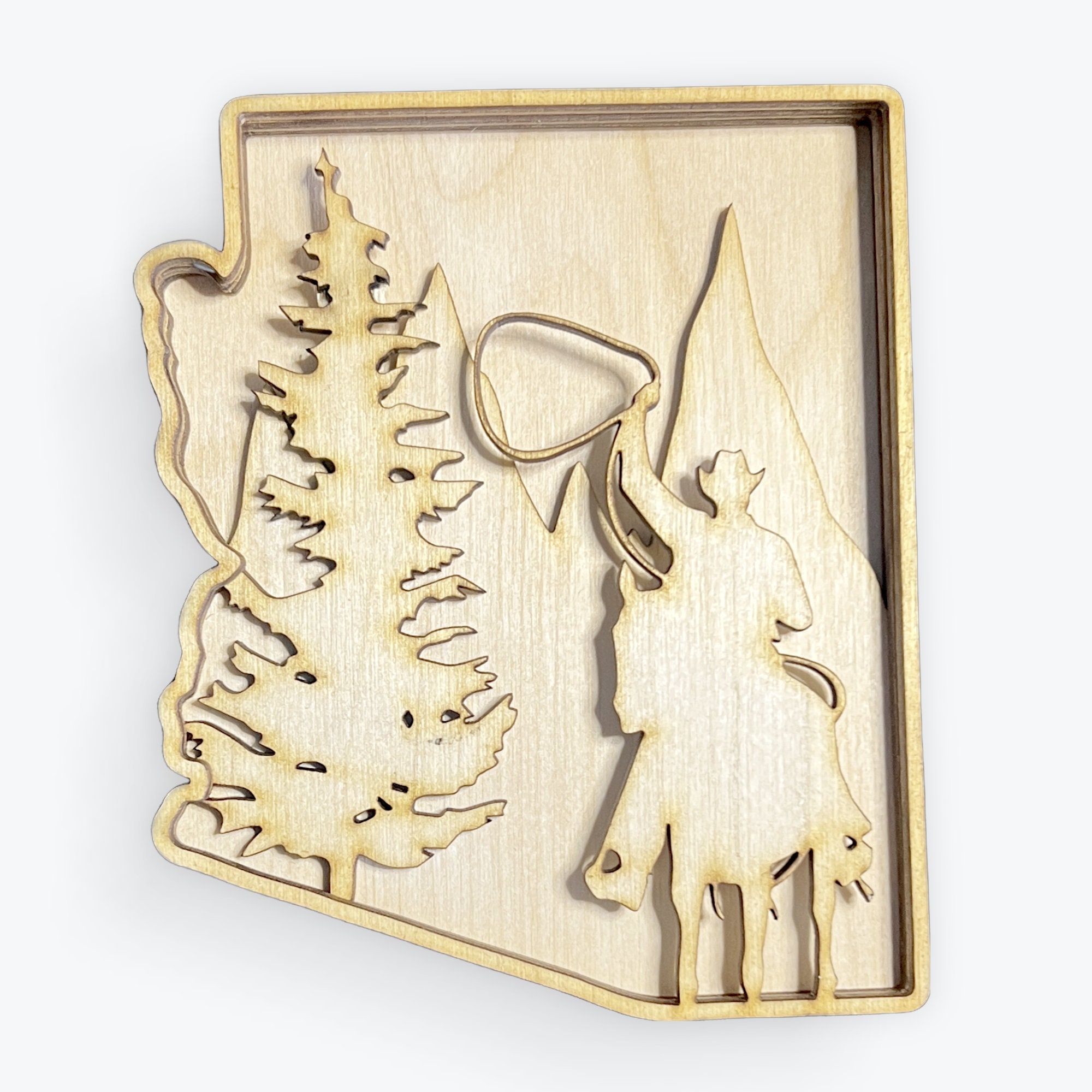 Arizona Cowboy Wilderness Scene, SVG Digital Download, Glowforge, Laser ...