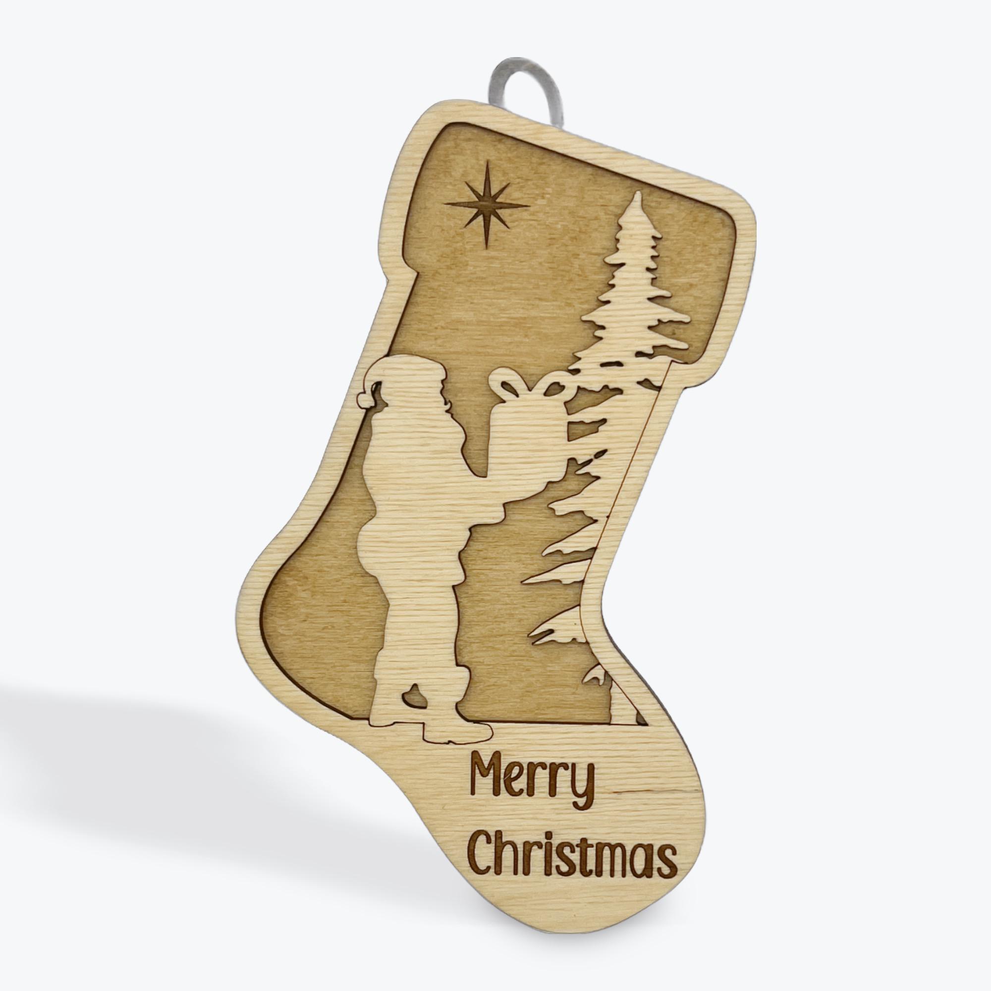 Christmas Stocking Gift Card Holder, Bigfoot, Santa, SVG, Gift Card ...