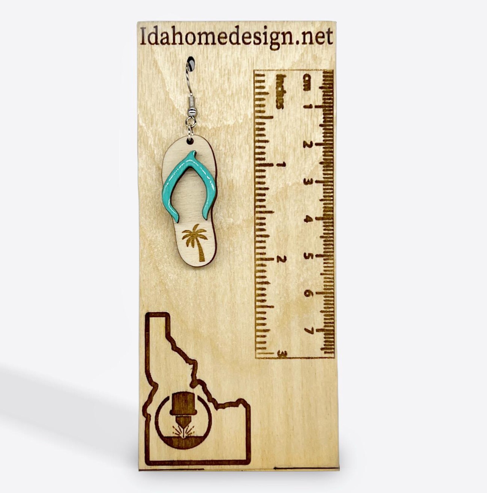 Flip Flop Earrings, Laser Cut Earrings, Wood Earrings, NINE Designs to ...