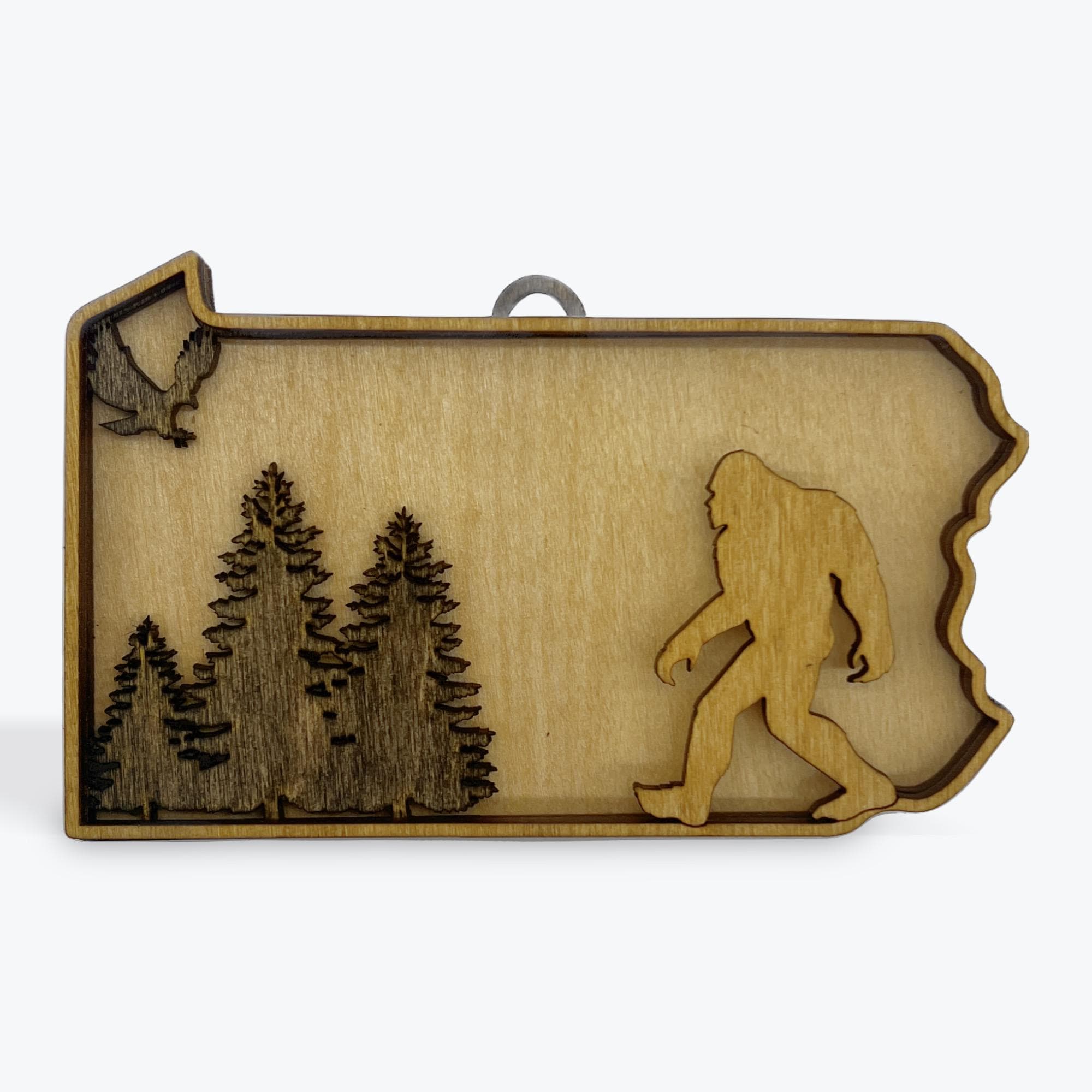 State of Pennsylvania Bigfoot Christmas Ornament, SVG, Digital Download ...