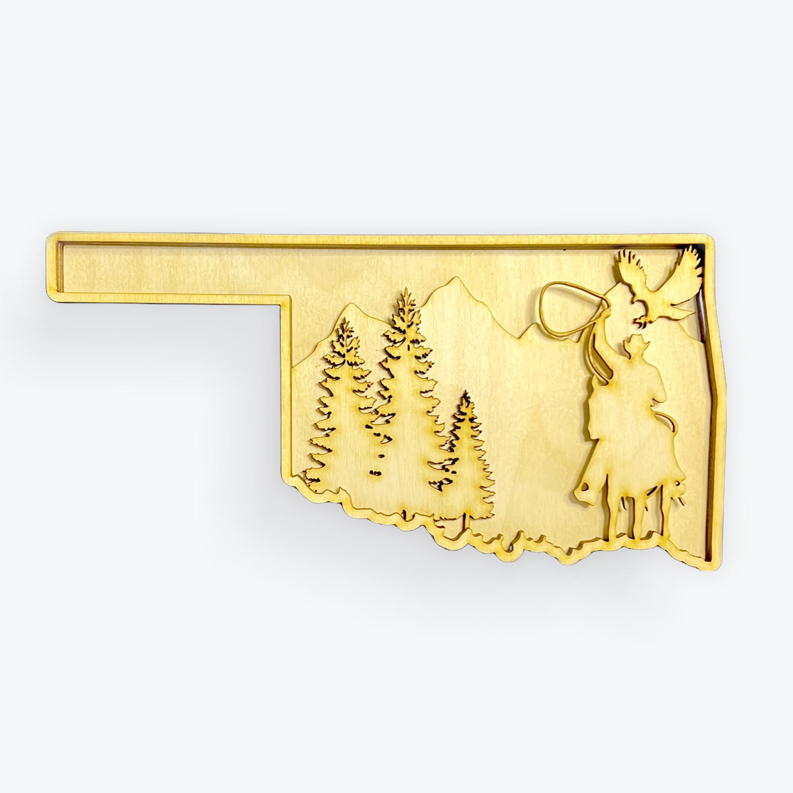 Oklahoma Cowboy Wilderness Scene, SVG Digital Download, Glowforge ...