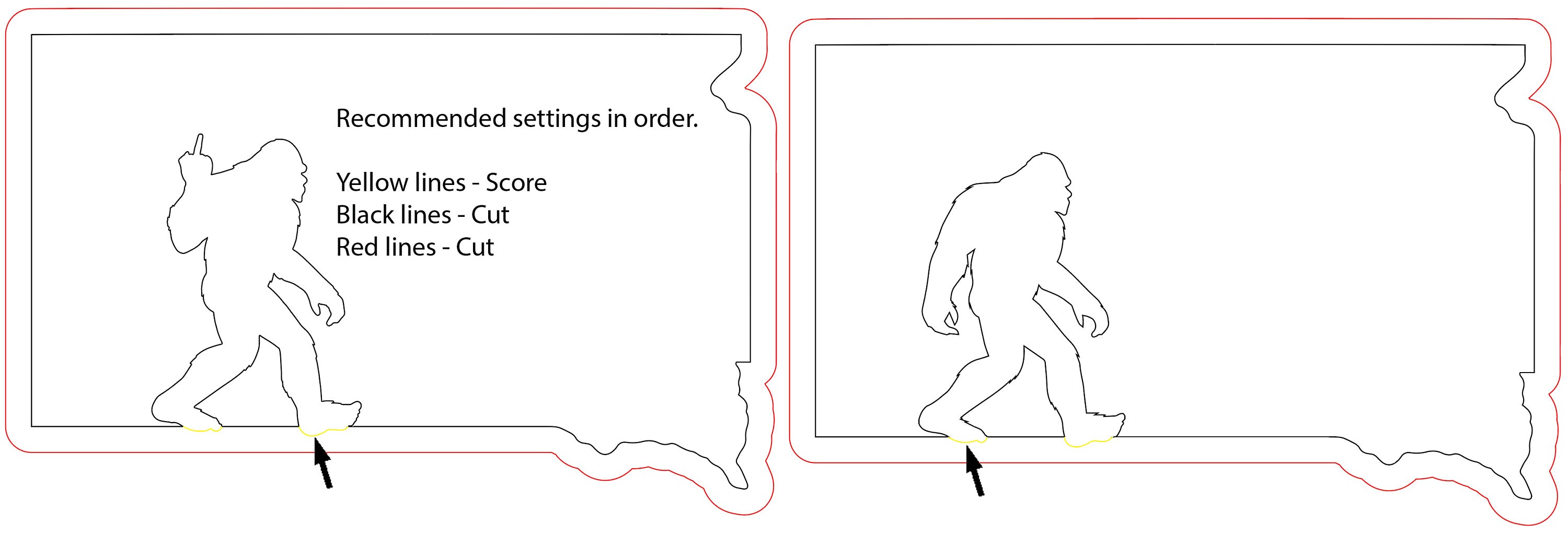 South Dakota Bigfoot SVG Digital Download, Glowforge, Laser Cut File ...