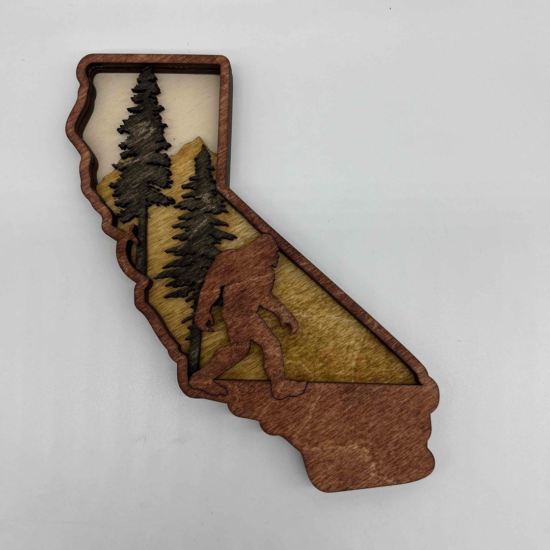 California Bigfoot SVG Digital Download, Glowforge, Laser Cut File ...