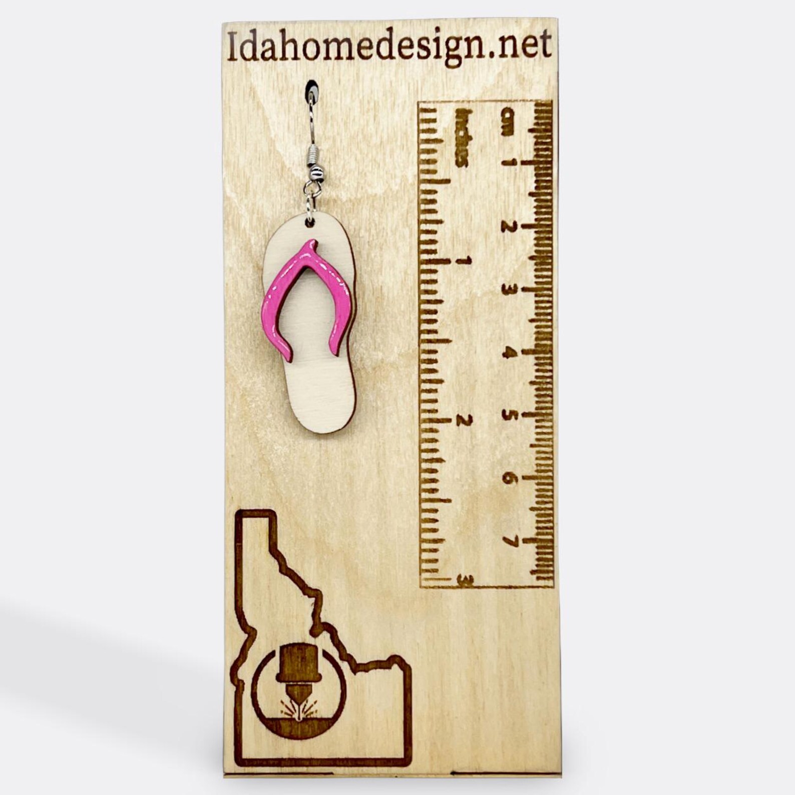 Flip Flop Earrings, Laser Cut Earrings, Wood Earrings, NINE Designs to ...