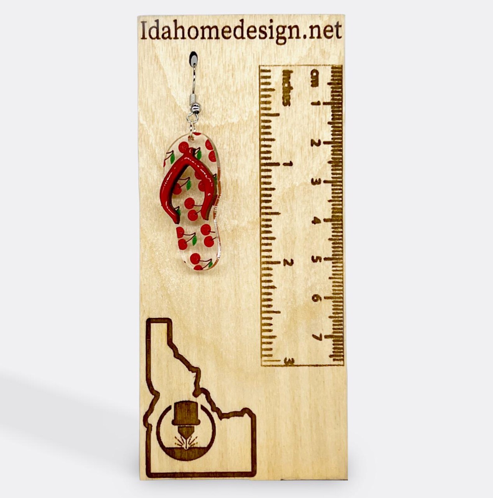 Flip Flop Earrings, Laser Cut Earrings, Wood Earrings, NINE Designs to ...