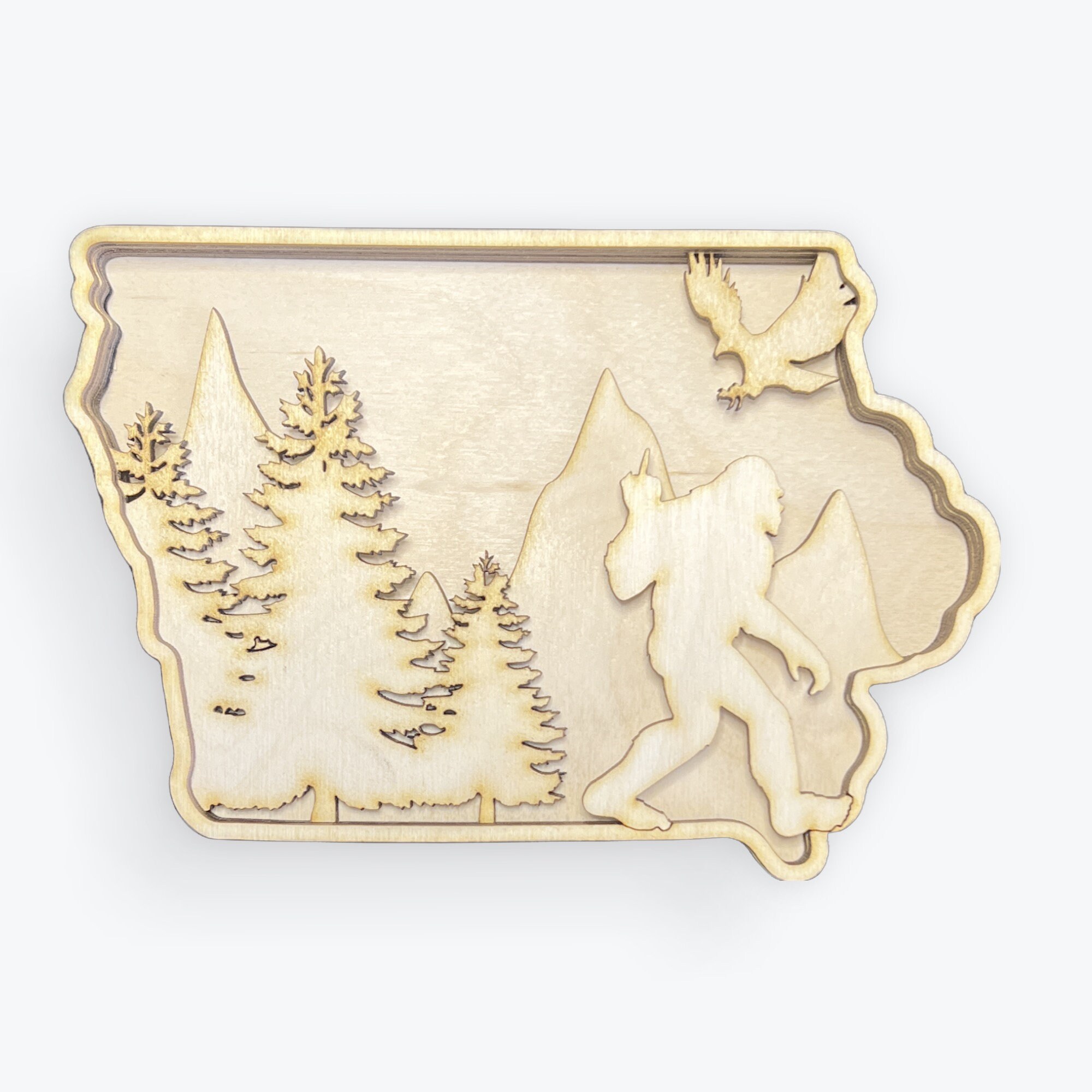 Iowa Bigfoot SVG Digital Download, Glowforge, Laser Cut File, Bigfoot ...