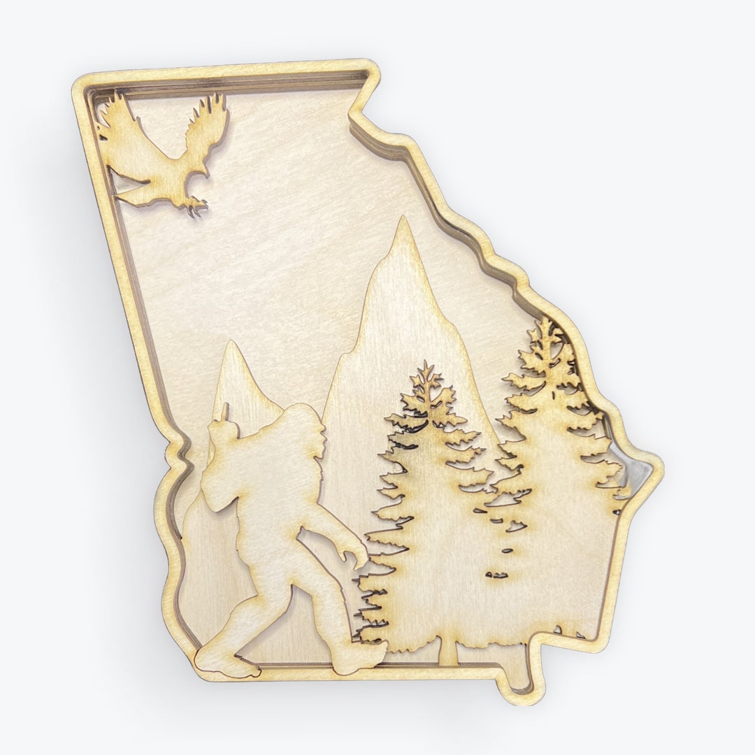 Georgia Bigfoot SVG Digital Download, Glowforge, Laser Cut File ...