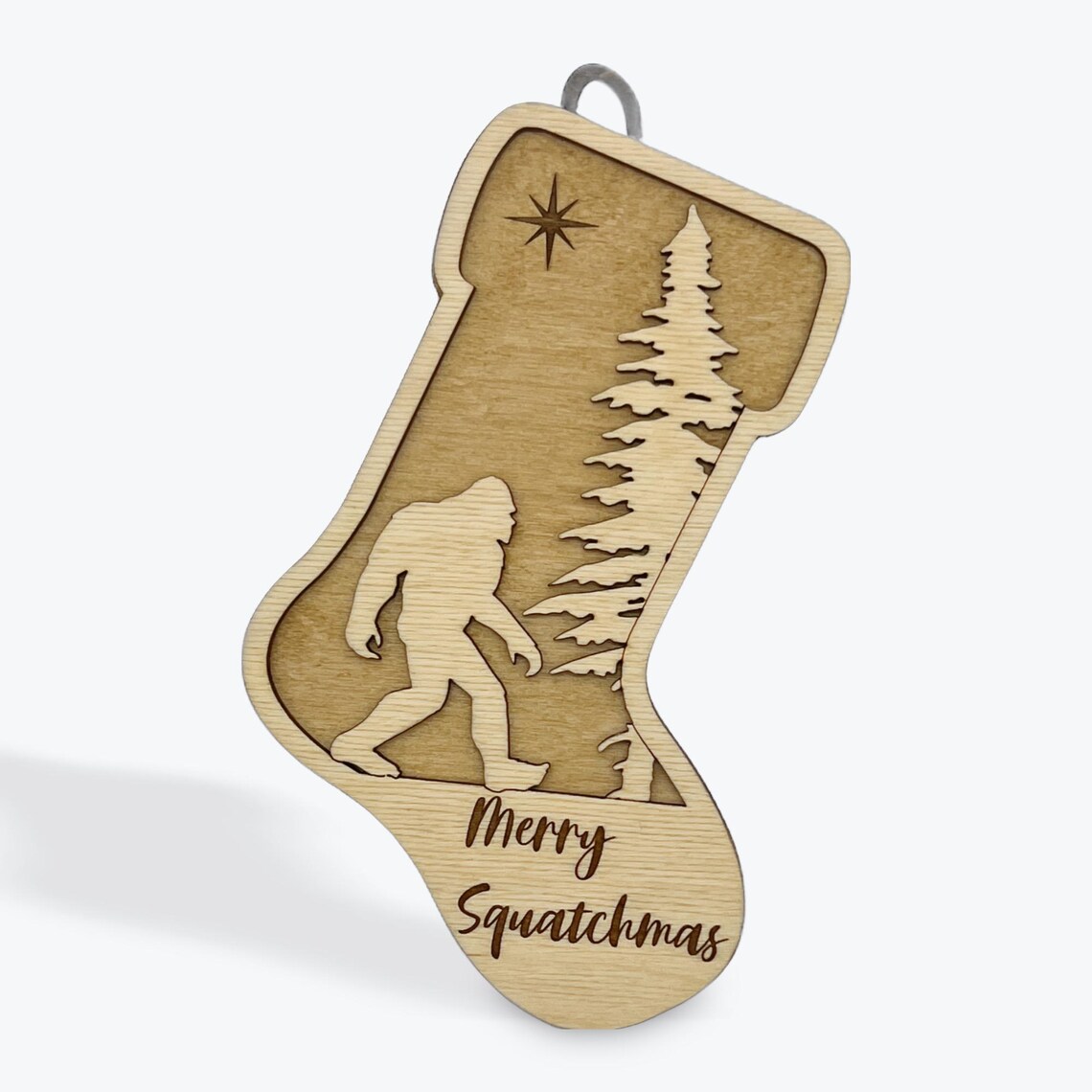 Christmas Stocking Gift Card Holder, Bigfoot, Santa, SVG, Gift Card ...