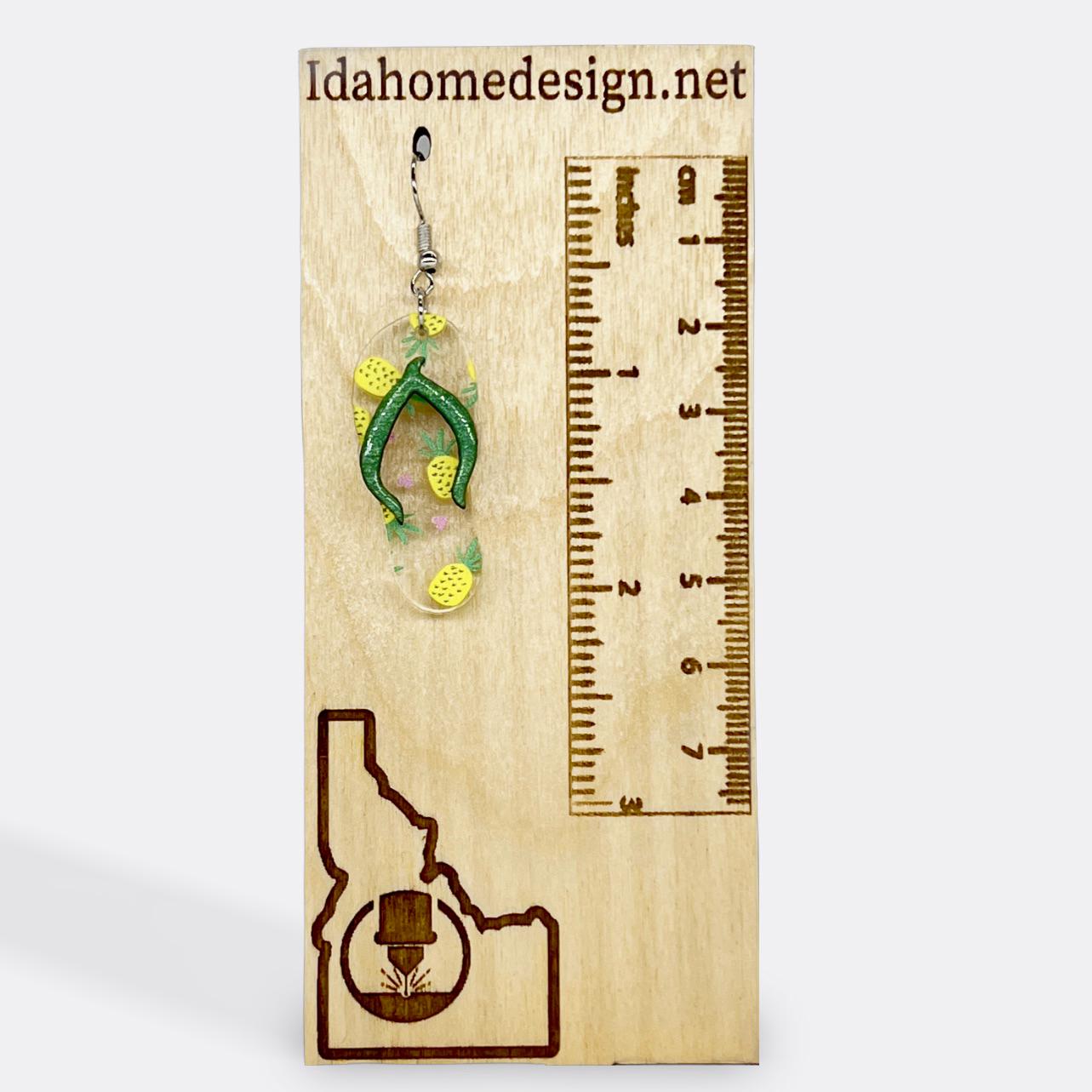 Flip Flop Earrings, Laser Cut Earrings, Wood Earrings, NINE Designs to ...