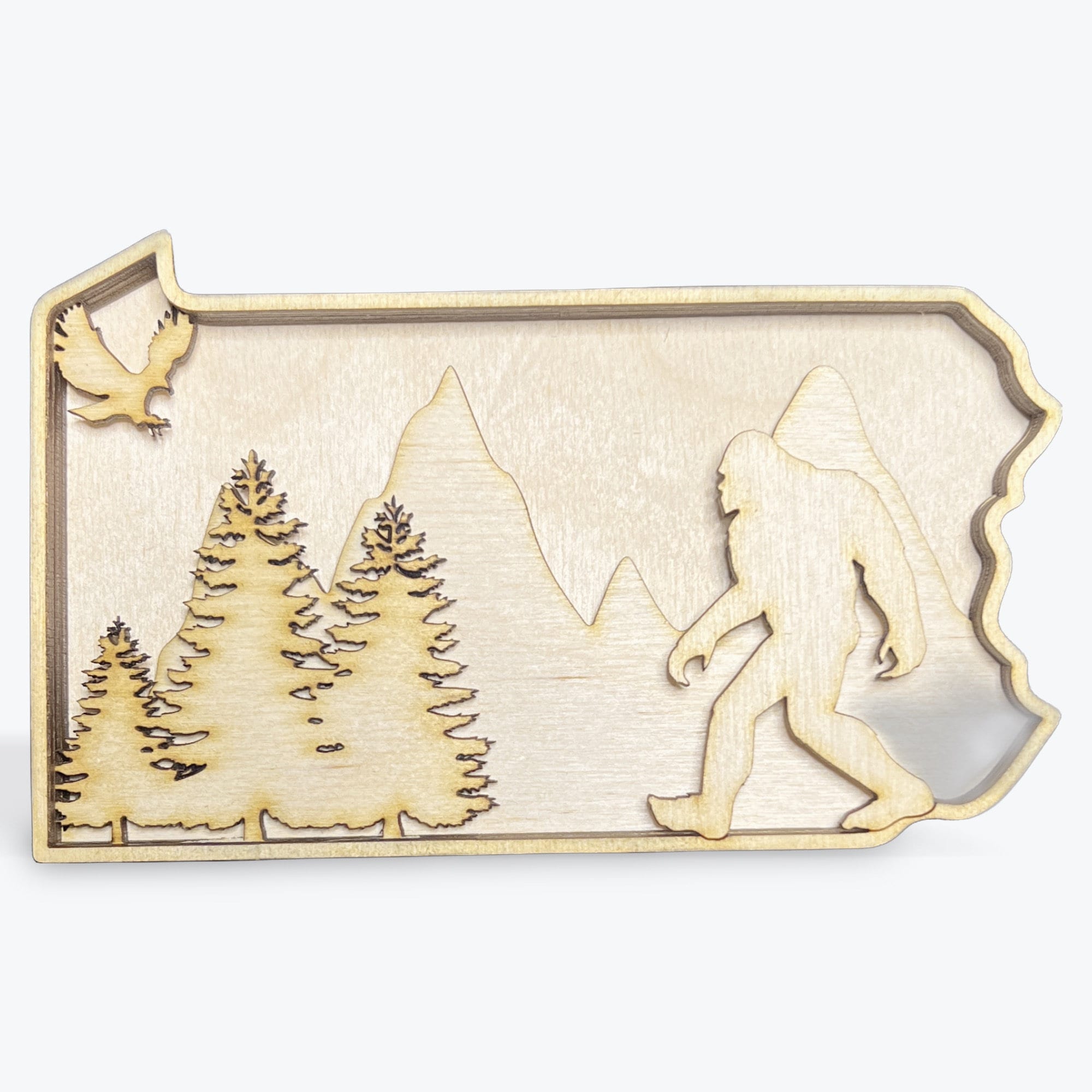 Pennsylvania Bigfoot SVG Digital Download, Glowforge, Laser Cut File ...